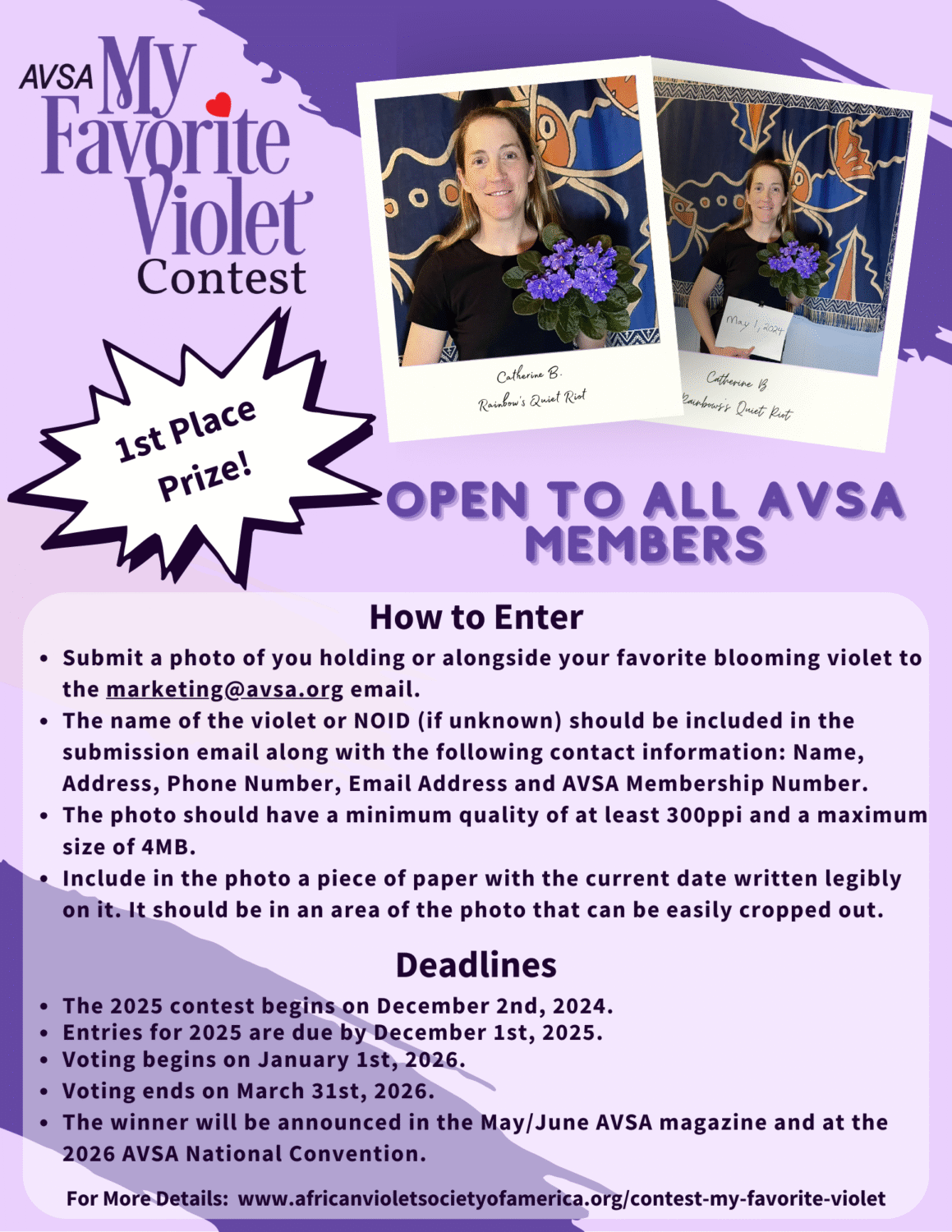 Contest - My Favorite Violet - African Violet Society of America